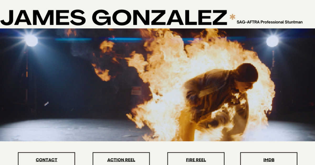 James Gonzalez - Stunts Website